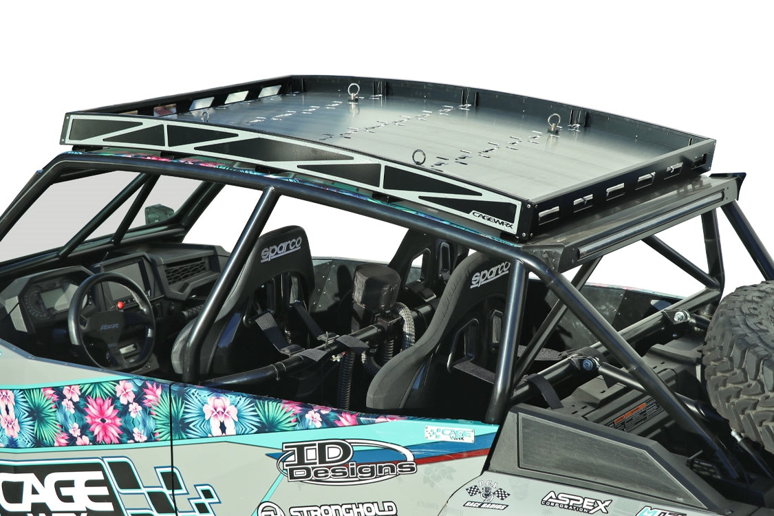 Polaris RZR Roof Rack | ASSEMBLED | "SUPER SHORTY" | XP4 / XP4 Turbo ...
