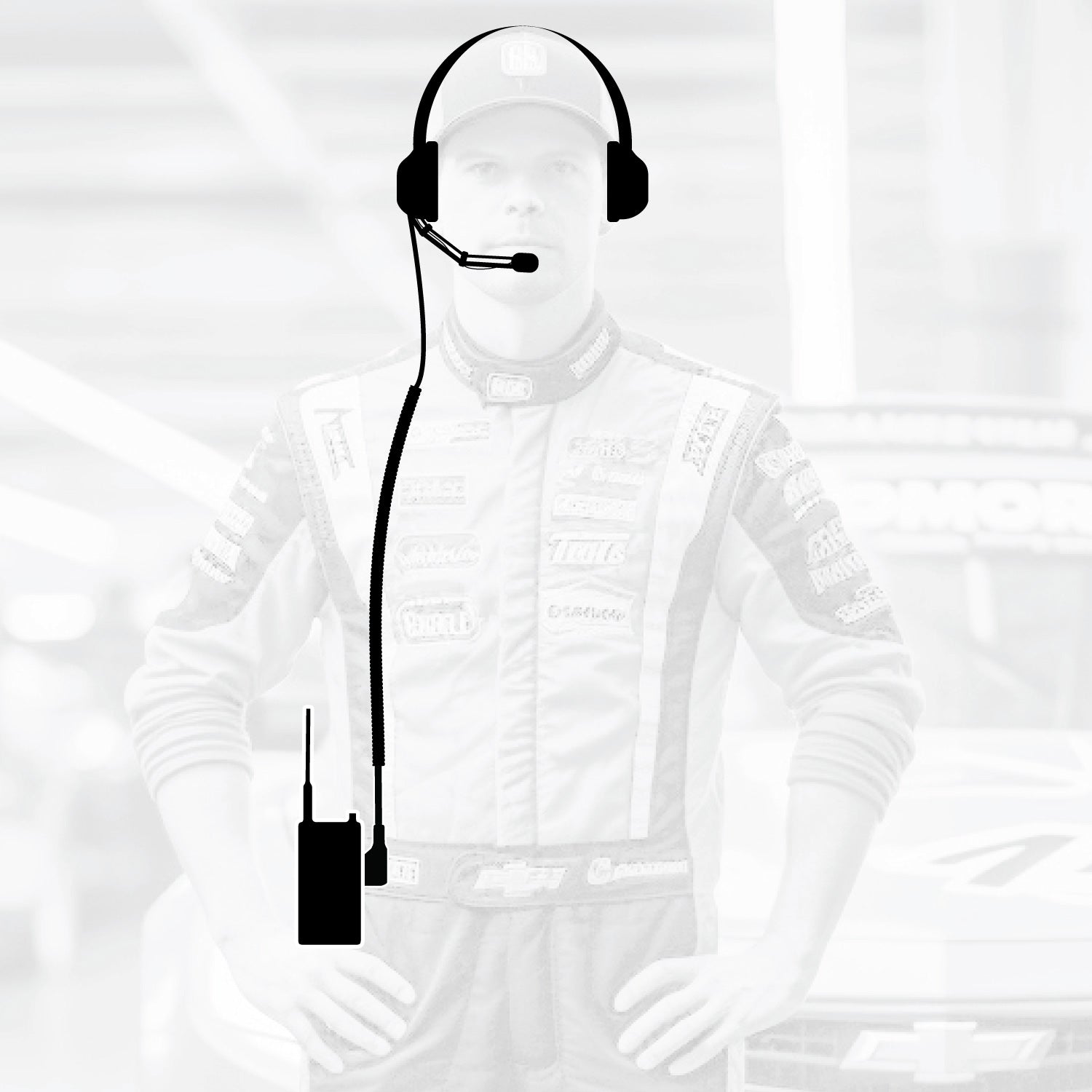 Crew Chief - H42 Spotter Headset and Rugged Handheld Radio Package - S ...